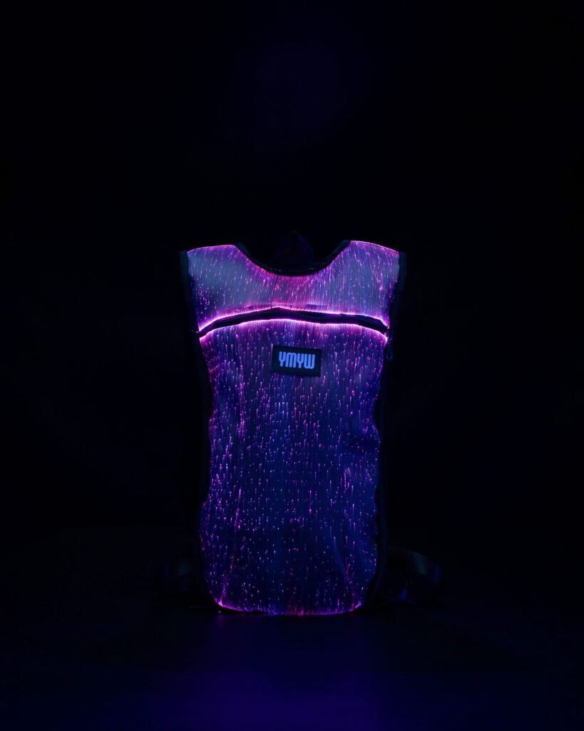 Fiber Optic LED Light Up Hydropack | YMYW Collection Black