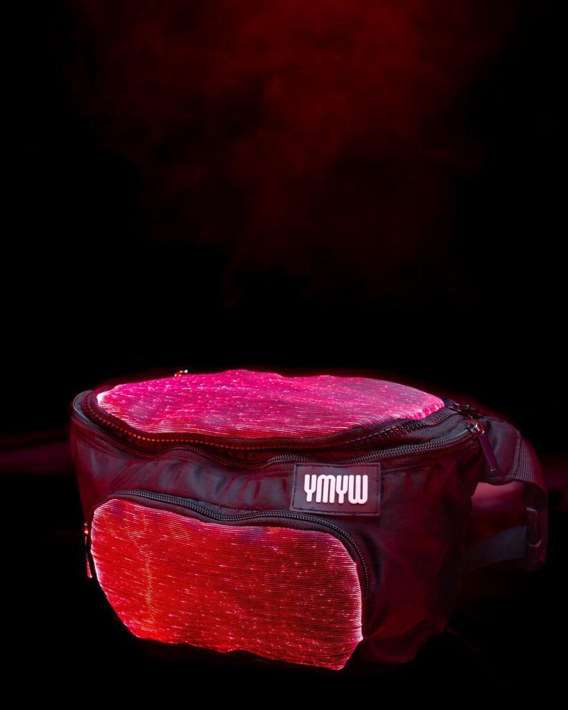 LED Light-Up Fanny Pack | YMYW Collection Black