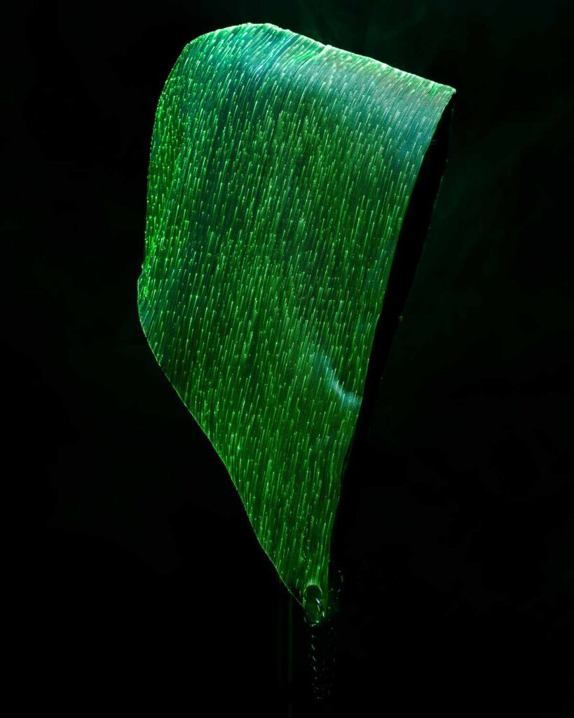 Fiber Optic LED Light Up Hood | YMYW Collection Black